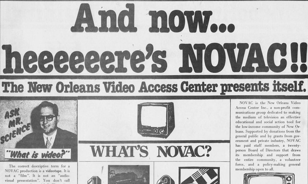 NOVAC’s History as Alternative Media – Via Nola Vie